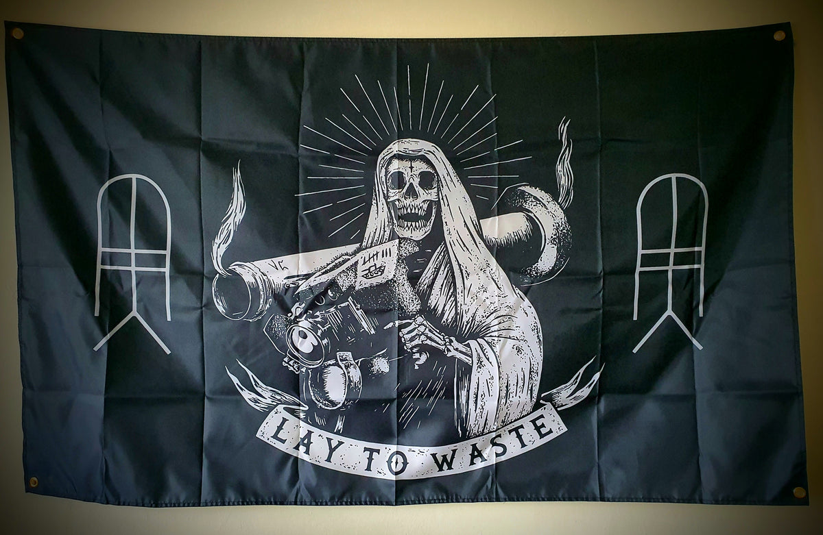 Lay To Waste Flag – Valhalla Company